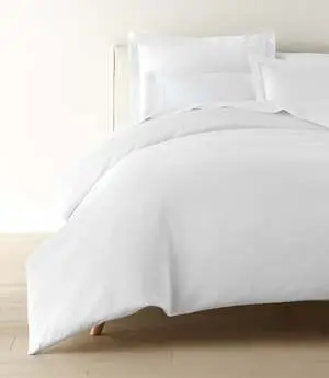 PEACOCK ALLEY Clara Sateen Duvet Set - Ivory