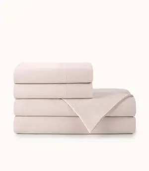 PEACOCK ALLEY Clara Sateen Sheet Set - Blush