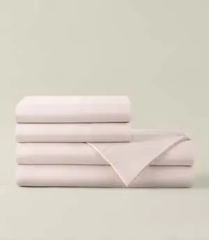 PEACOCK ALLEY Clara Sateen Sheet Set Blush