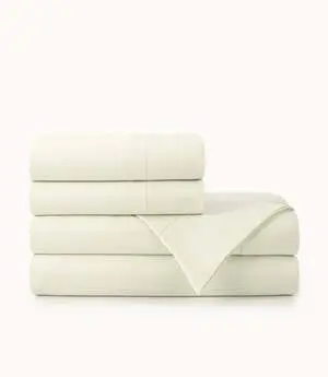 PEACOCK ALLEY Clara Sateen Sheet Set - Ivory