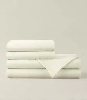 PEACOCK ALLEY Clara Sateen Sheet Set Ivory
