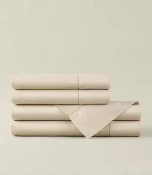 PEACOCK ALLEY Clara Sateen Sheet Set Linen
