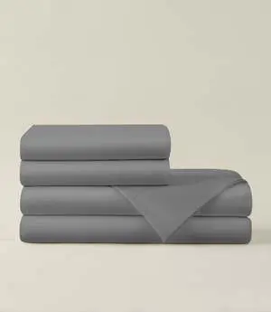 PEACOCK ALLEY Clara Sateen Sheet Set - Linen