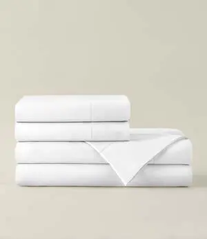 PEACOCK ALLEY Clara Sateen Sheet Set - Linen
