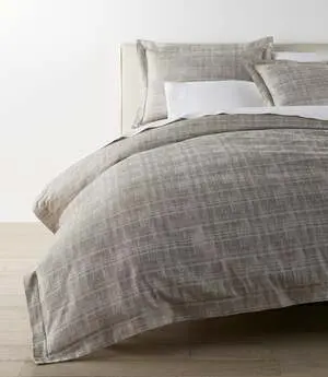 PEACOCK ALLEY Biagio Jacquard Duvet Cover - Linen