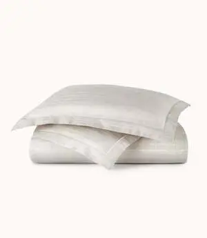 PEACOCK ALLEY Biagio Jacquard Duvet Cover - Pearl