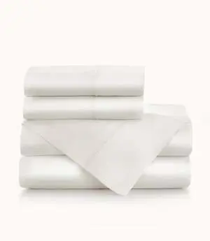 PEACOCK ALLEY Soprano Sateen Sheet Set - White
