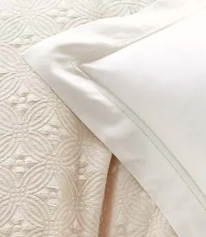 PEACOCK ALLEY Virtuoso Sateen Sham - White