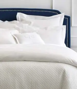 PEACOCK ALLEY Lyric Percale Duvet Cover - Ice