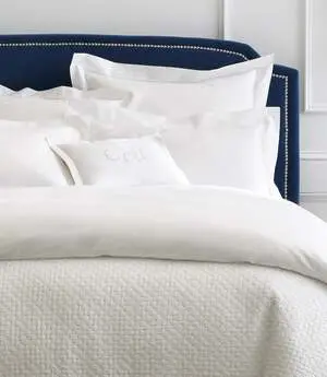 PEACOCK ALLEY Lyric Percale Duvet Cover - Ice