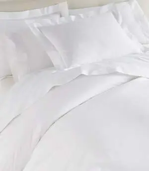 PEACOCK ALLEY Lyric Percale Duvet Cover - Ice