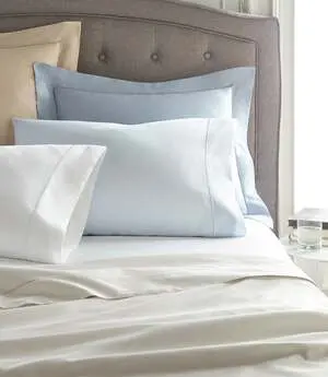 PEACOCK ALLEY Soprano Sateen Sham - Barely Blue