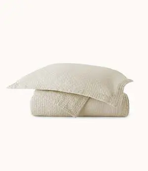 PEACOCK ALLEY Juliet Matelassé Coverlet - Linen