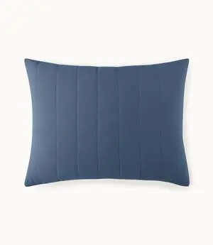 PEACOCK ALLEY 4 Square Quilted Sham Denim