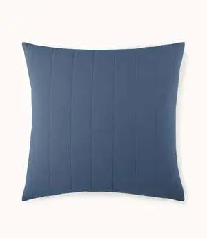 PEACOCK ALLEY 4 Square Quilted Sham - Denim