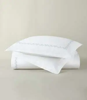 PEACOCK ALLEY Ivy Classic Embroidered Duvet Set - Sky
