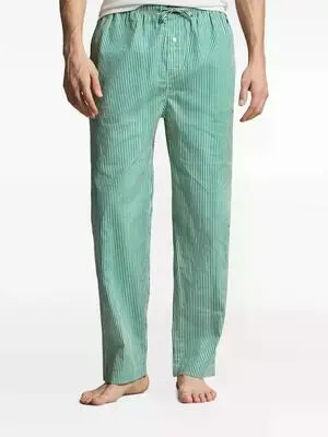 Polo Ralph Lauren Polo Bear Striped Cotton Pyjama Pants - Green