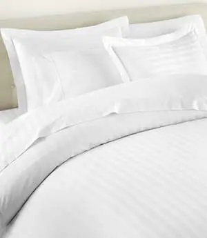 PEACOCK ALLEY Soprano Stripe Sateen Sheet Set - Ivory