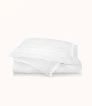 PEACOCK ALLEY Soprano Stripe Sateen Duvet Cover - White