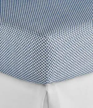 PEACOCK ALLEY Emma Printed Sateen Fitted Sheet - Linen