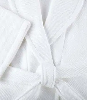 PEACOCK ALLEY Spa Bathrobe - White
