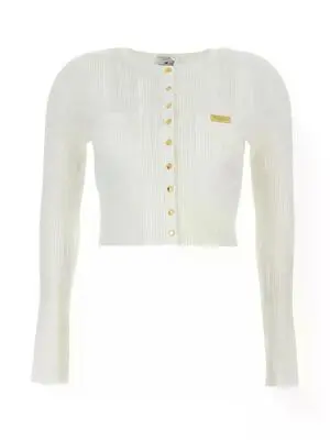 Elisabetta Franchi Pocket-detailed Buttoned Cardigan - White