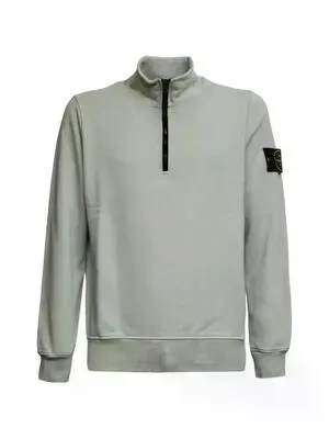 Stone Island Zip Fleece Sweater - Green