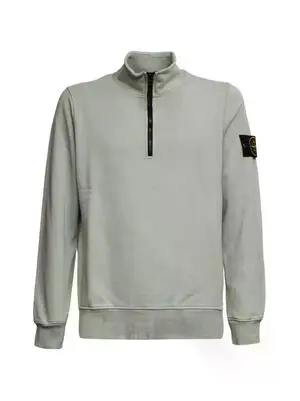 Stone Island Zip Fleece Sweater - Grey