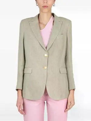 Saulina Notched Lapel Outerwear For Women