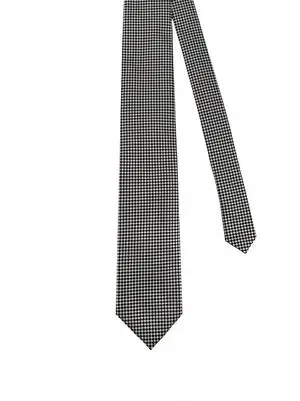 TOM FORD Patterned Neck Tie - Silver