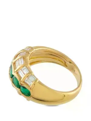LB EXCLUSIVE Diamond And Emerald Ring