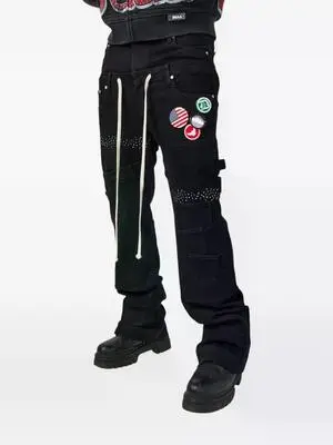 DUAA Panelled Jeans - Black