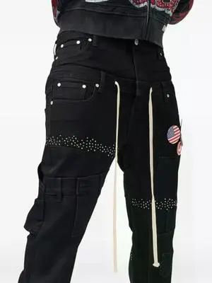DUAA Panelled Jeans - Black