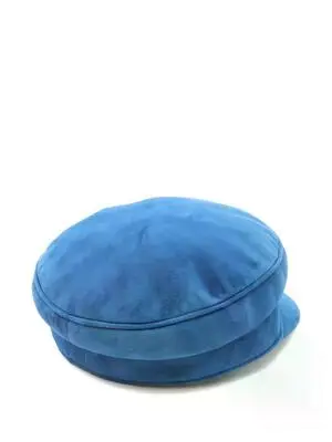 Hermès 2010s Leather Casquette Hat