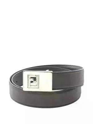Fendi Silver Tone Belts For Men