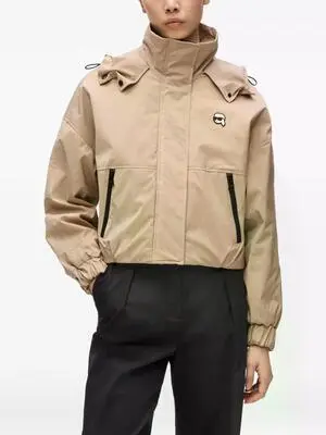 Karl Lagerfeld Ikon Hooded Jacket - Neutrals