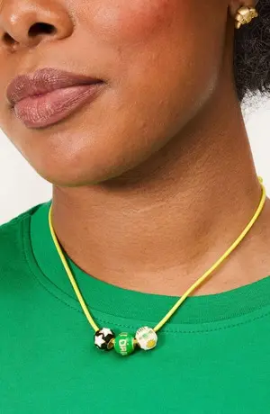 Clare V. Beaded Cord Necklace
