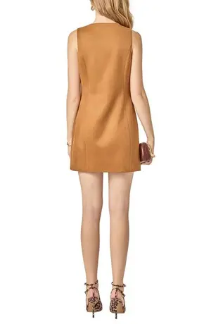 English Factory Faux Suede Mini Dress