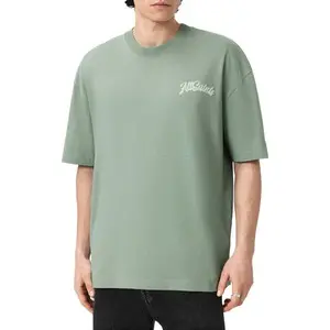 ALLSAINTS Odyssey Cotton Graphic T-shirt - Spring Green