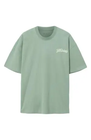 ALLSAINTS Odyssey Cotton Graphic T-shirt - Spring Green