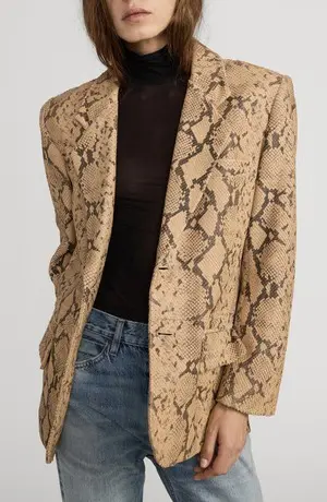 Frame Straight Hem Blazers For Women