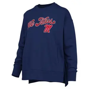 PRESSBOX Ole Miss Rebels Bonanza Chenille Harper Script Sweatshirt