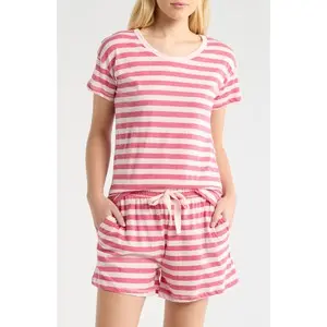 PAPINELLE Jada Organic Cotton Short Pajamas - Desert Rose/rosewater