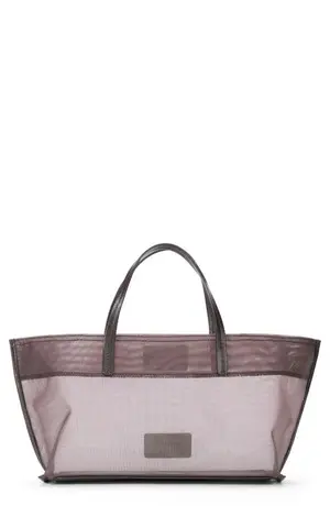 Staud Mini Christos Mesh Tote - Espresso