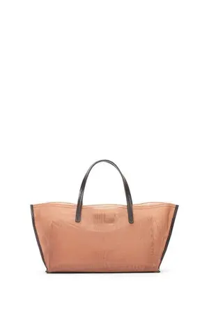 Staud Mini Christos Mesh Tote - Camel