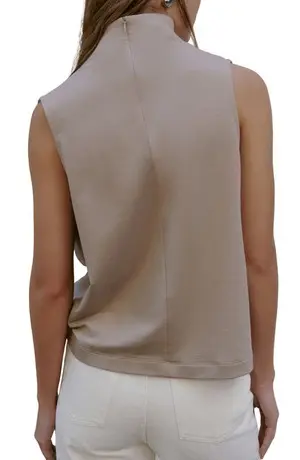 MARCELLA Finch French Terry Funnel Neck Top