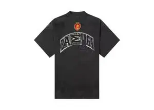 Balenciaga Skater Logo Oversized T-shirt - Black