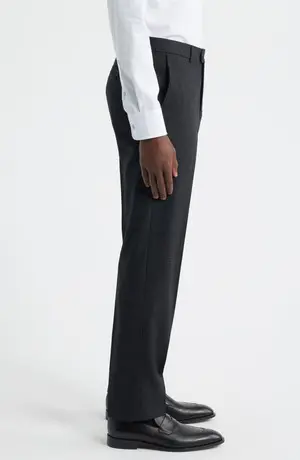 Berle Saxony Thatch Weave Wool-blend Dress Pants