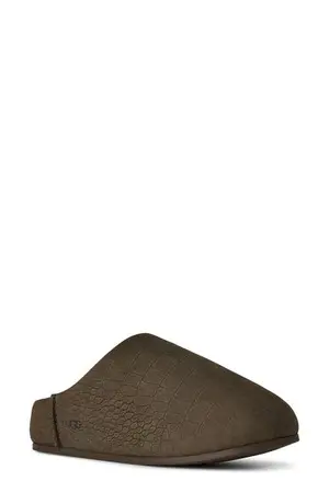 UGG Elea Croc Embossed Suede Slipper