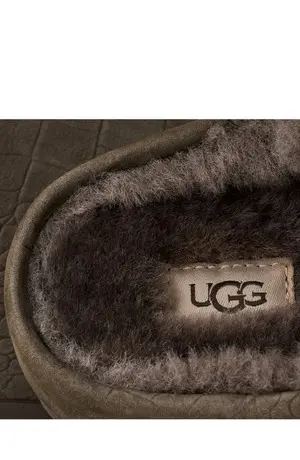 UGG Elea Croc Embossed Suede Slipper